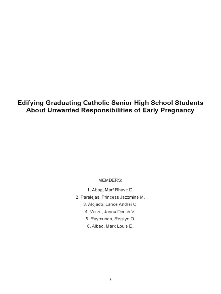 Group 1 FInal | PDF | Sex Education | Adolescence