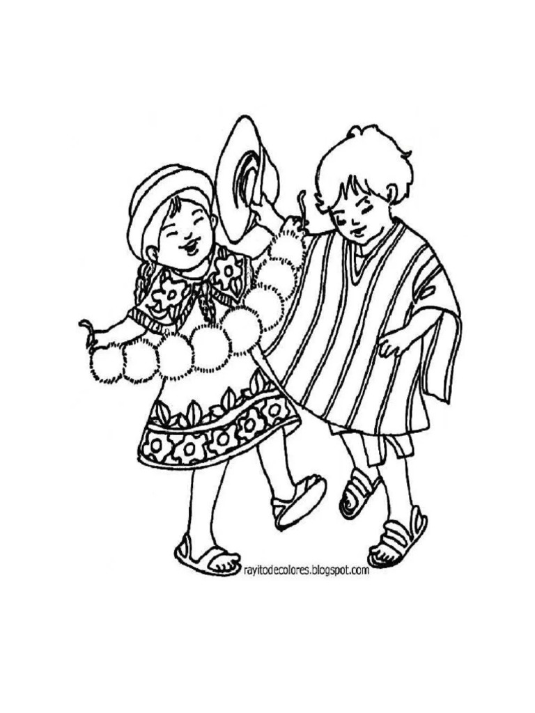 Trajes Tipicos para Colorear | PDF