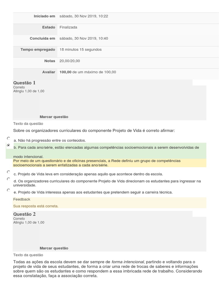 Prog 1 | Download grátis PDF | Aprendizado | Vida