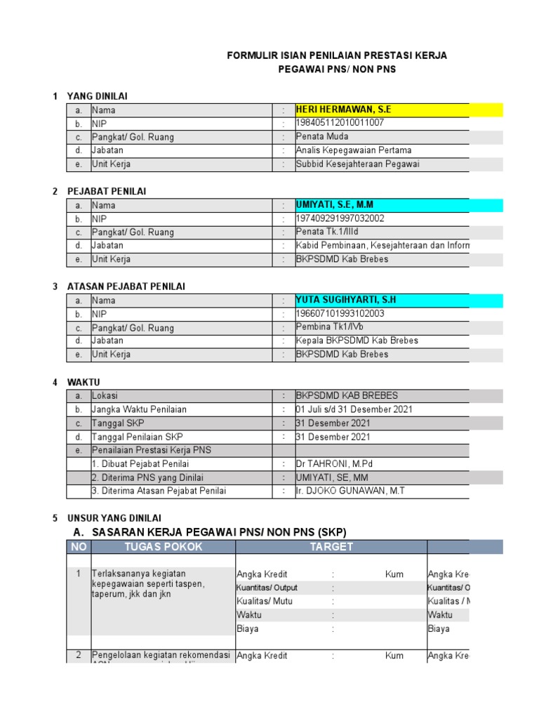 SKP Fungsional Heri Terbaru | PDF