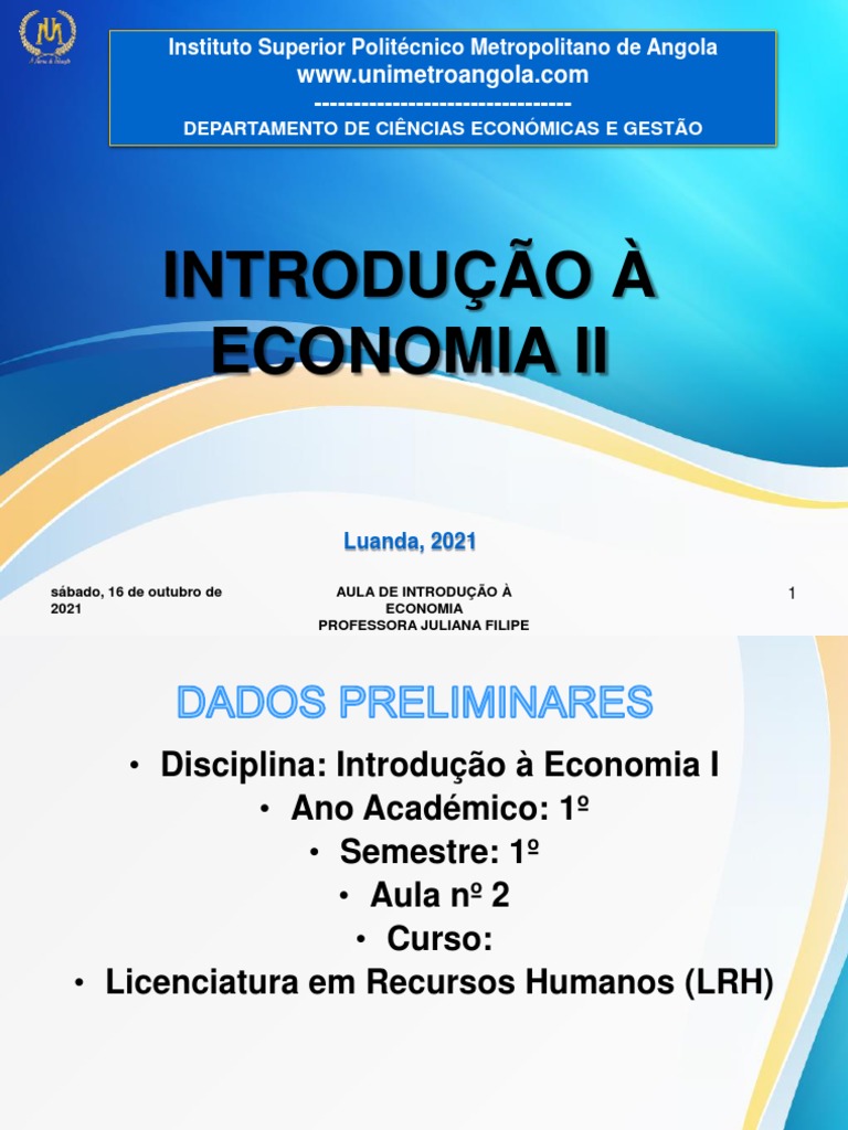 Fundamentos da Economia e Escassez | PDF | Economia | Macroeconomia