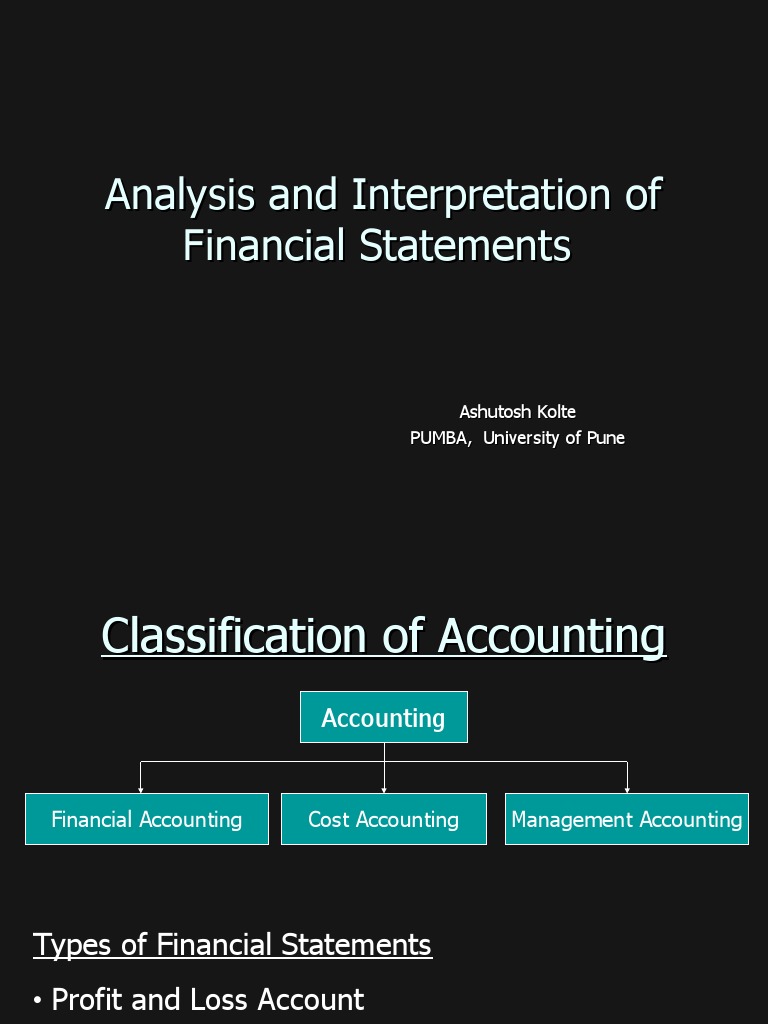 Analysis and Interpretation of Financial Statements | PDF | Dividend ...