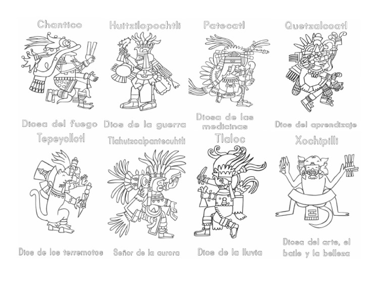 Dioses Aztecas Imprimir | PDF