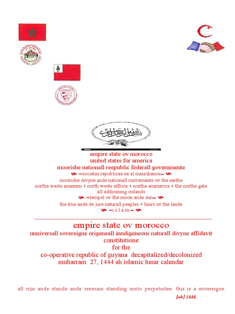 Constitution For The Co-Operative Republic of Guyana Decapitalized ...