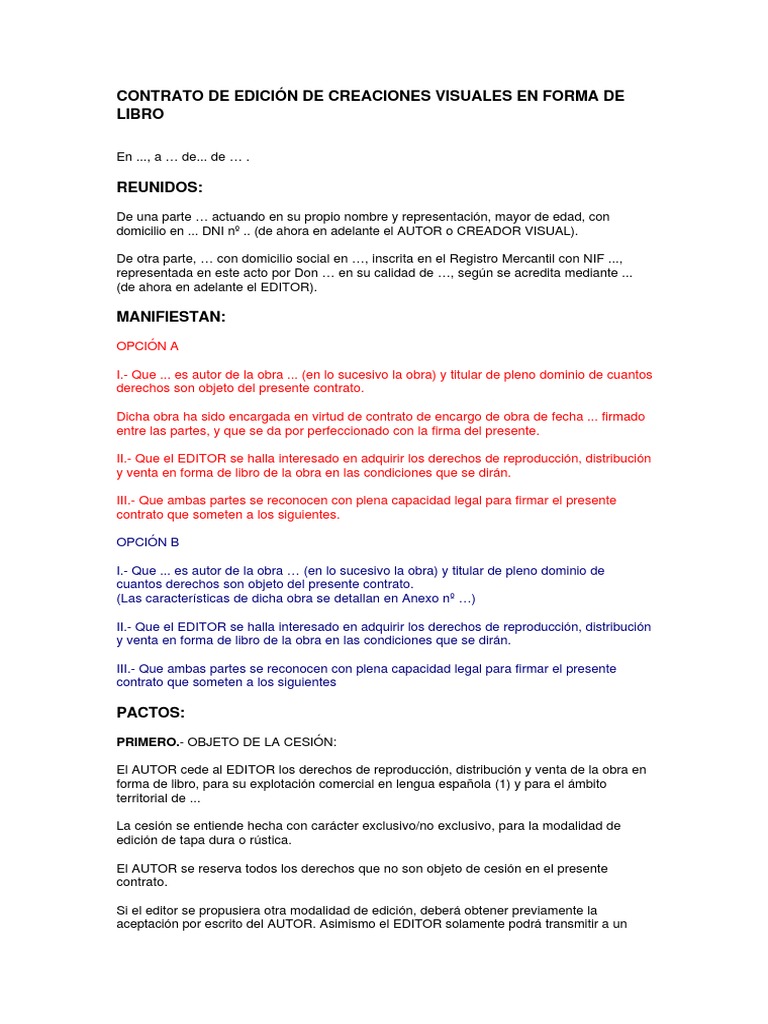 FADIP Contrato Creaciones Visuales Libro | PDF | Autor | Salario