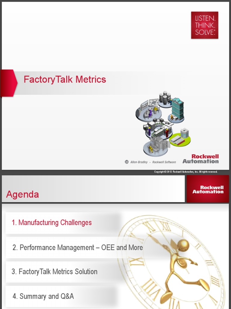 FactoryTalk Metrics Customer Presentation PPT (v10.0) | PDF | Automation | Microsoft Sql Server