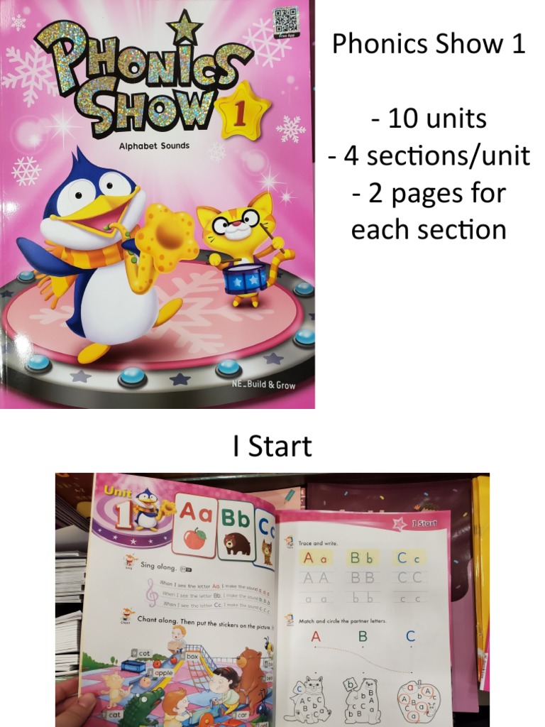 Phonics Show 1 - 10 Units - 4 Sections/unit - 2 Pages For Each Section ...