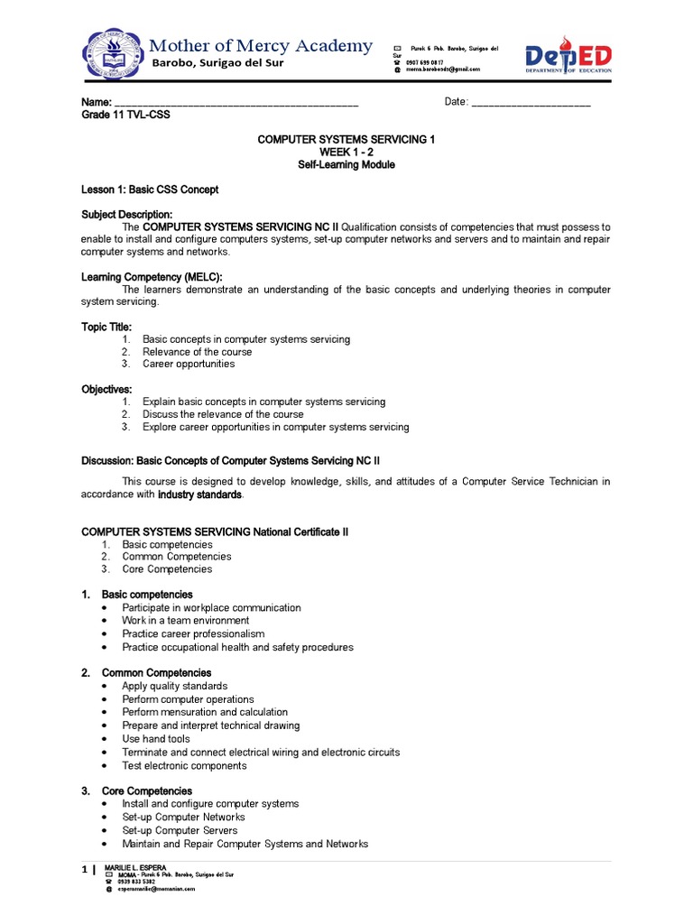 CSS 1 Module 1-Final-2 | PDF | Verb | Noun