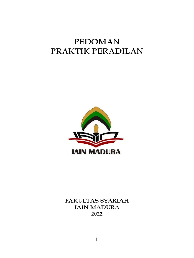 Buku Pedoman Praktikum Peradilan 2022 | PDF