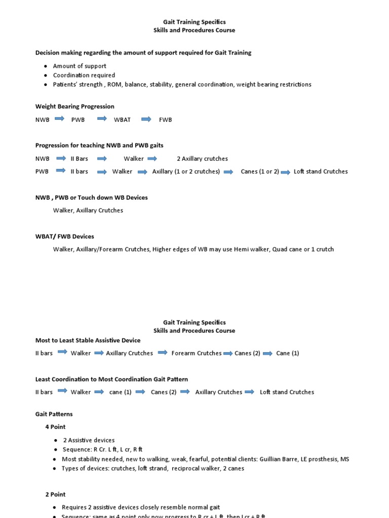 Decision Making Gait Training | PDF
