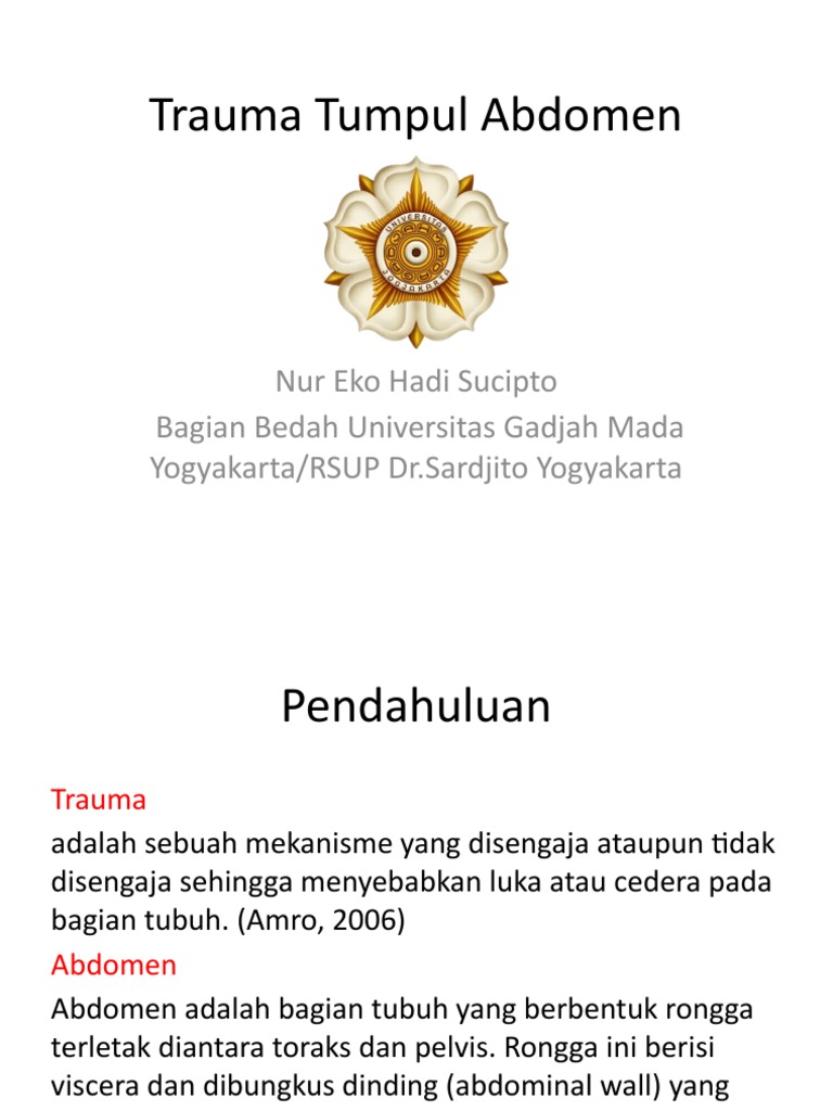 Penanganan Luka Tusuk Abdomen | PDF
