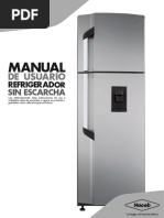 Instrucciones Nevera Haceb - Manual de Usuario PDF | PDF | Refrigerador | Alimentos