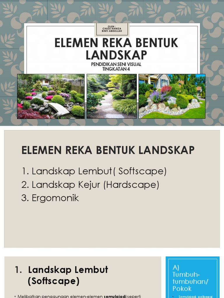 Elemen Reka Bentuk Landskap | PDF
