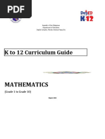 Grade 10 Mathematics Curriculum Guide | PDF | Circle | Teaching Mathematics