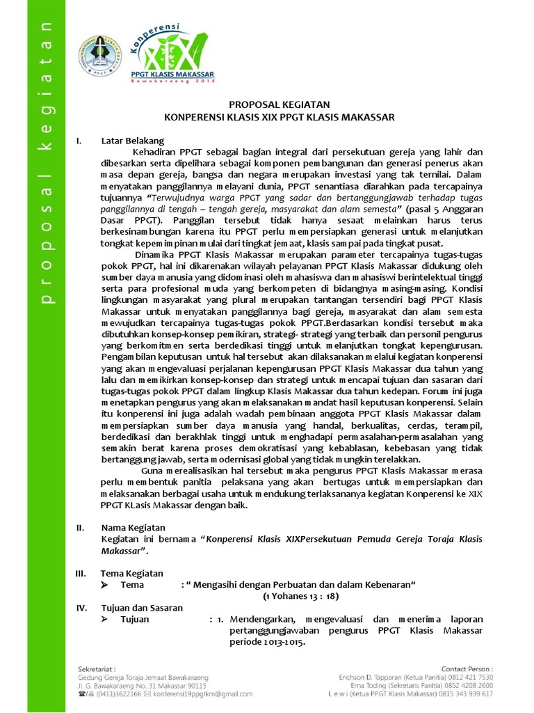 Proposal Dan Lembar Donatur | PDF