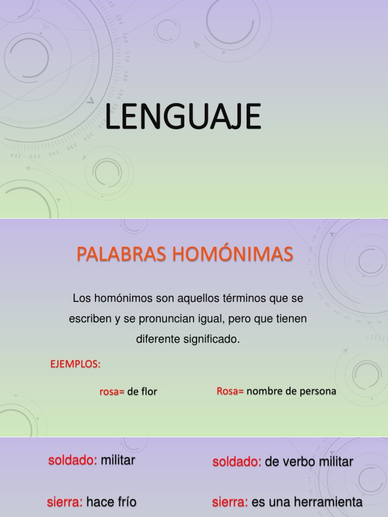 Palabras Homónimas | PDF