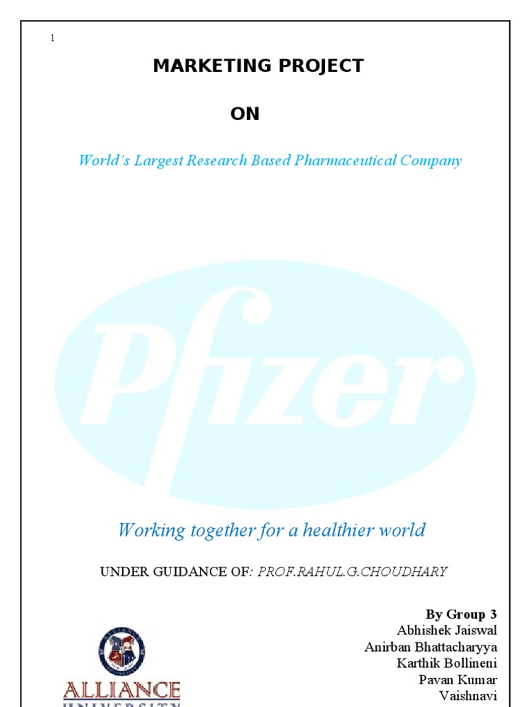 Pfizer Marketing | PDF | Pfizer | Pharmaceutical Drug