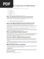 DSM V MNEMONICS | PDF | Generalized Anxiety Disorder | Mental Disorder