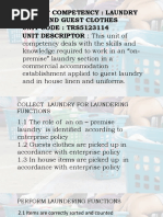 A-4 Inspection of Laundry Services Checklist | PDF | Health Care | Safety