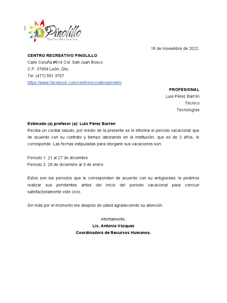 Cartas Personalizadas | PDF
