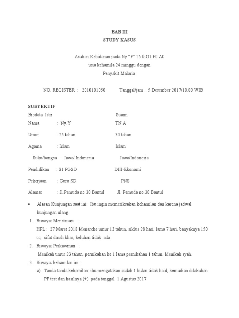 Asuhan Kebidanan Pada Ibu Hamil 24 Minggu | PDF | Kesehatan Holistik