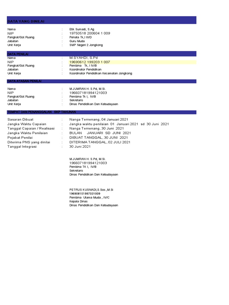 Skp Januari Sd Juni 2021 Pdf