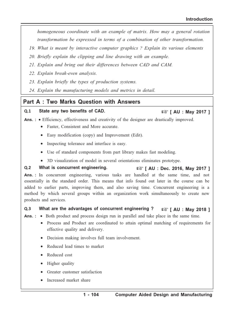 Part A: Two Marks Question With Answers | Download Free PDF | Computer ...