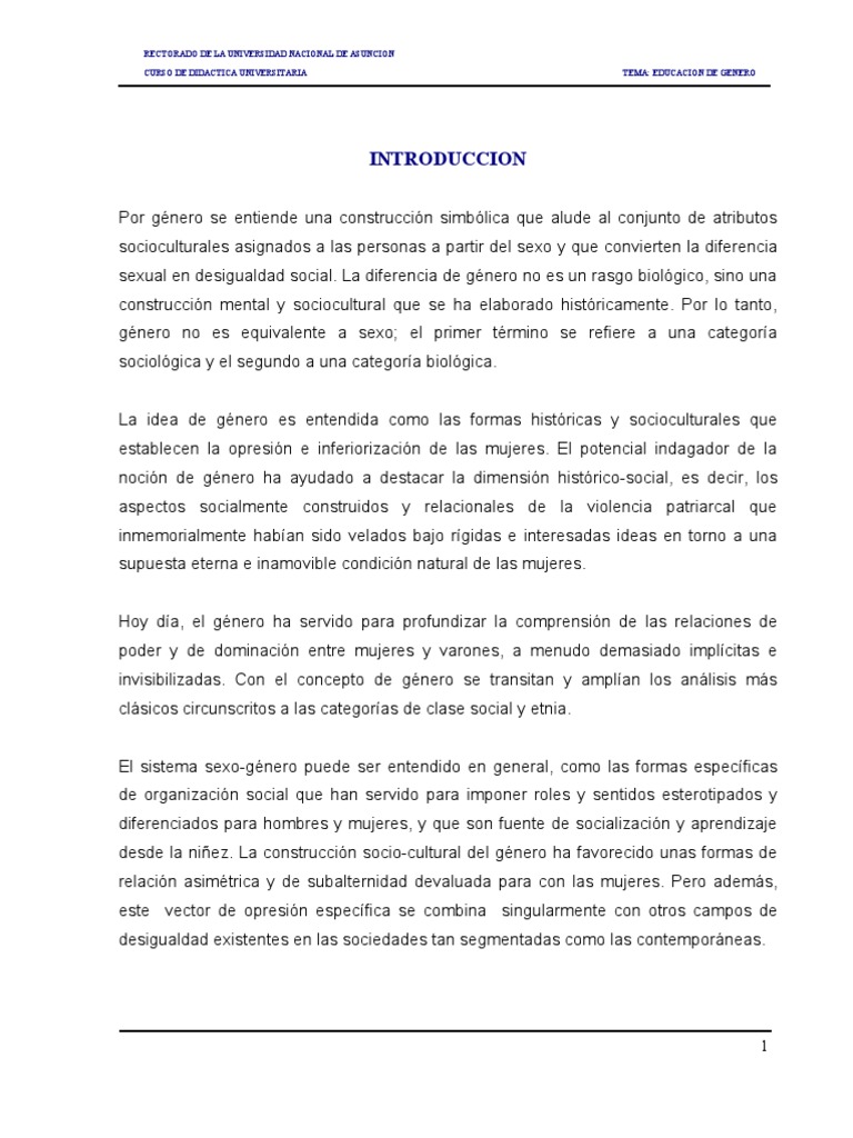 Tema Transversal, Educación para La Equidad de Género | PDF | Madre ...