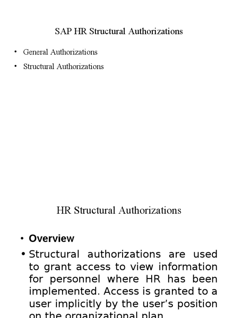 SAP HR Authorizations 1 | PDF | Computer Engineering | Computer Data