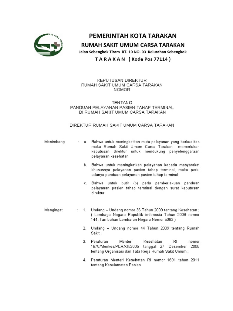 Panduan Pasien Terminal | PDF