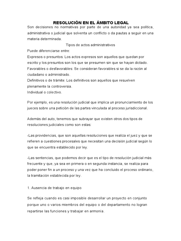 Resolución en El Ámbito Legal | PDF | Sentencia (ley) | Principios éticos