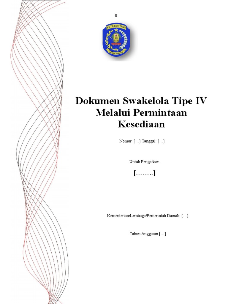 Contoh Dokumen Swakelola Tipe IV | PDF