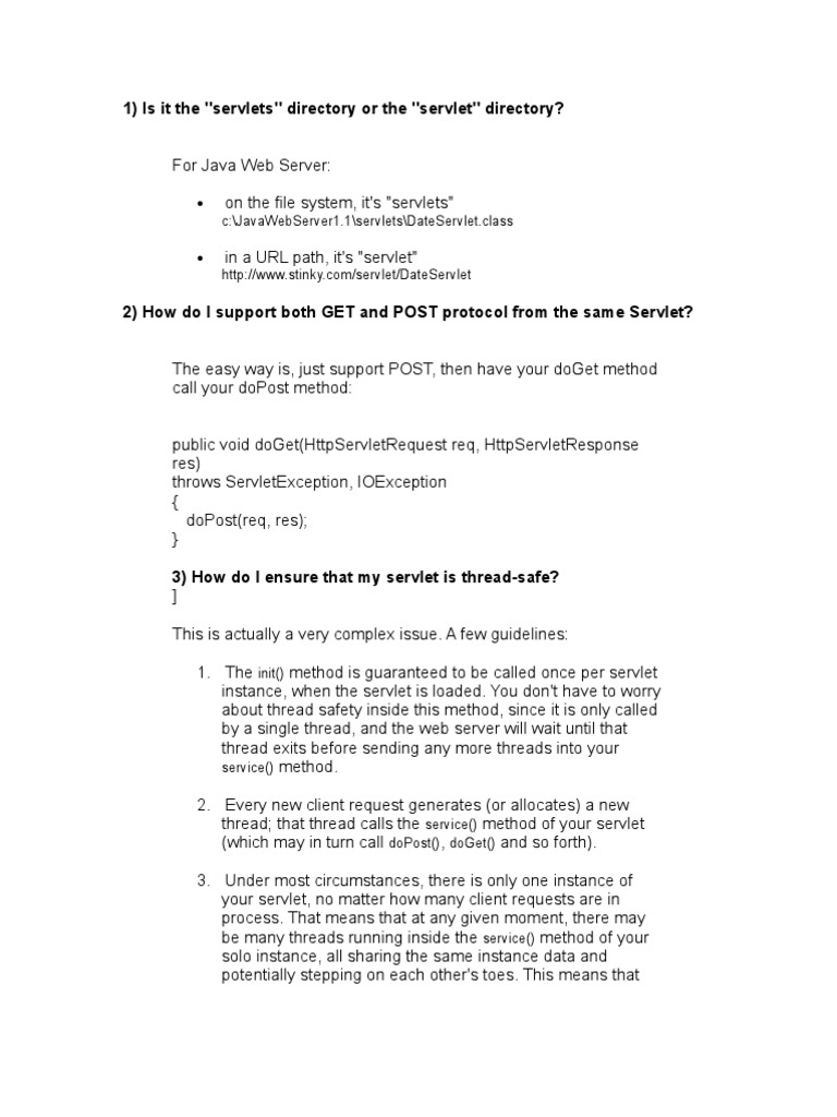 Servlet Quest Pdf Java Servlet Hypertext Transfer Protocol 