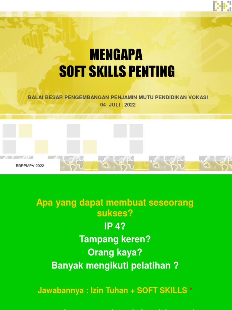 Materi - Mengapa Soft Skills Penting | PDF