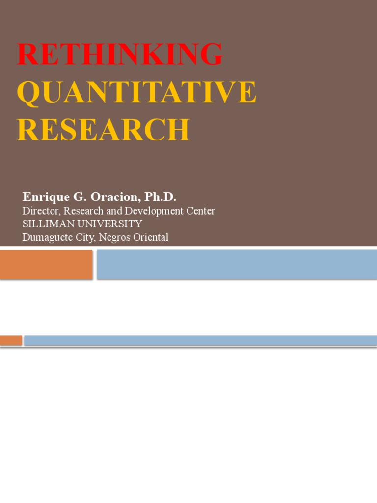 Rethinking: Quantitative Research | PDF | Hypothesis | Causality Rethinking: Quantitative Research | PDF | Hypothesis | Causality