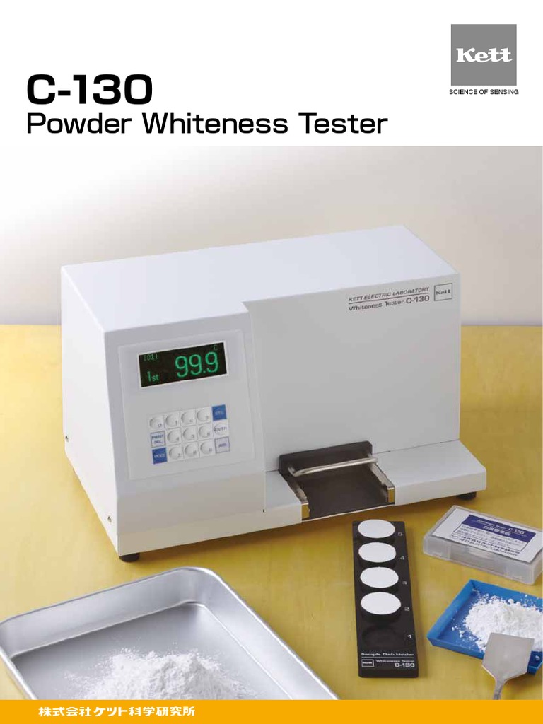 Powder Whiteness Tester: Science of Sensing | PDF | Humidity | Measurement