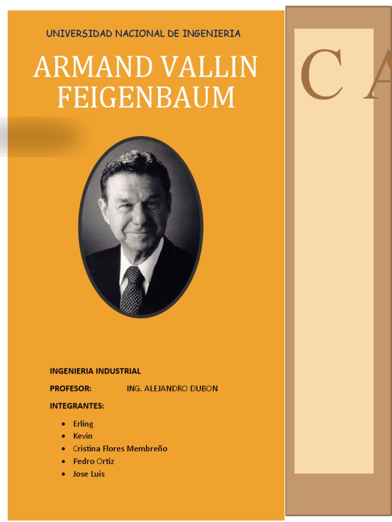 Feigenbaum y el Control Total de Calidad | PDF | Calidad (comercial ...