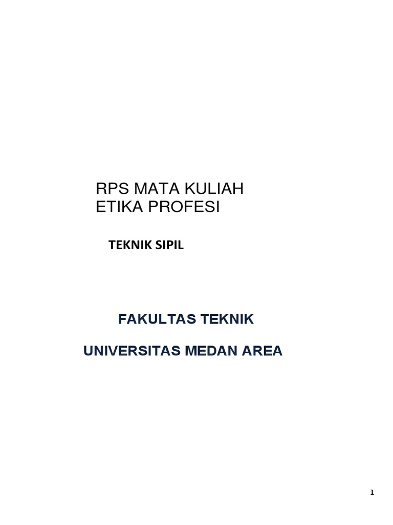 Rps Etika Profesi | PDF