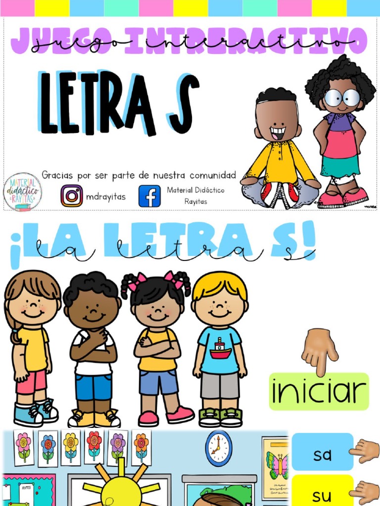 Juego Interactivo. Letra S | PDF