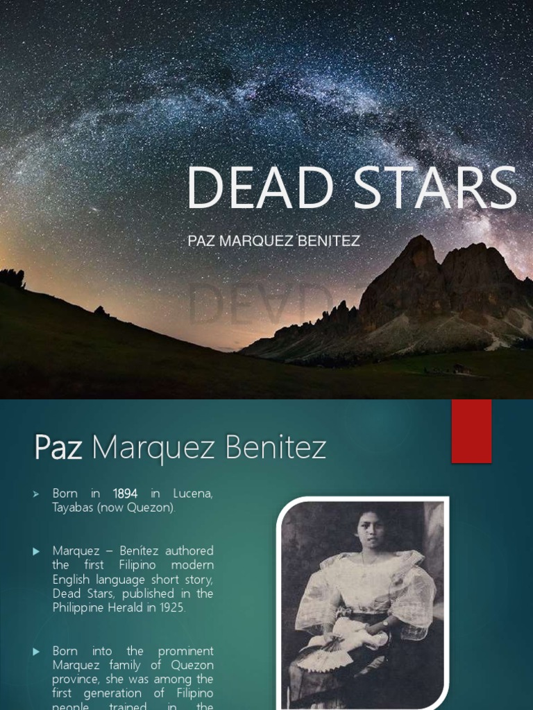 Dead Stars: Paz Marquez Benitez | PDF