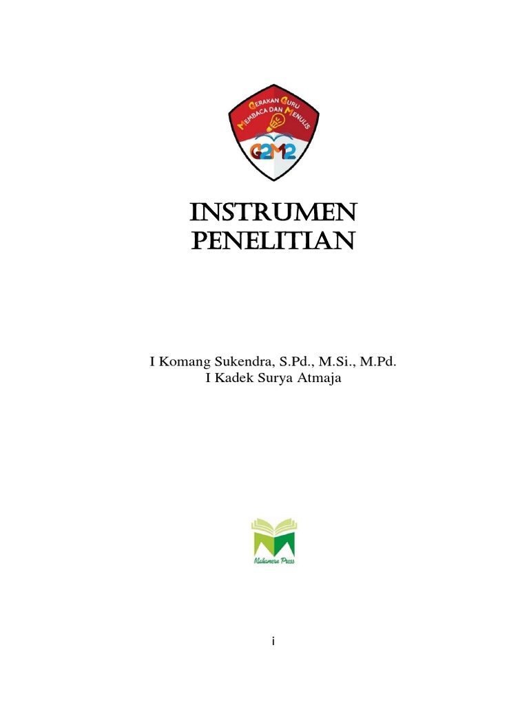 Buku Instrumen Penelitian | PDF