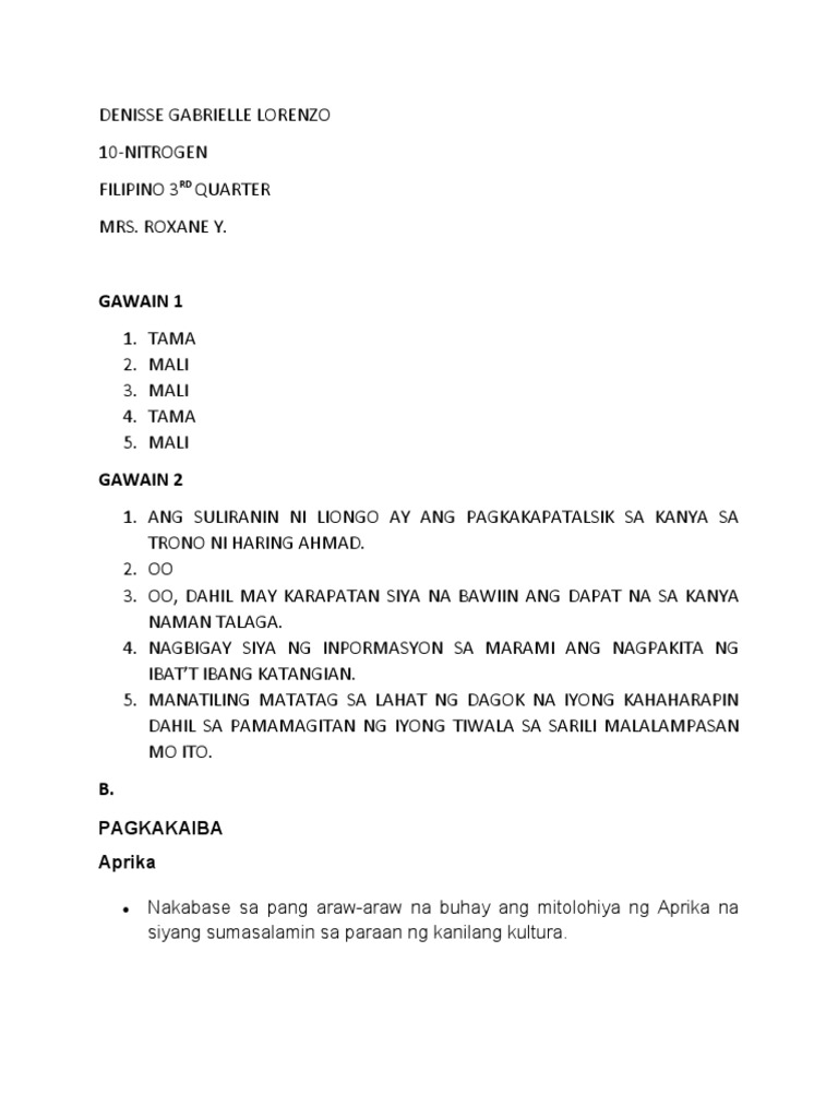 FILIPINO | PDF