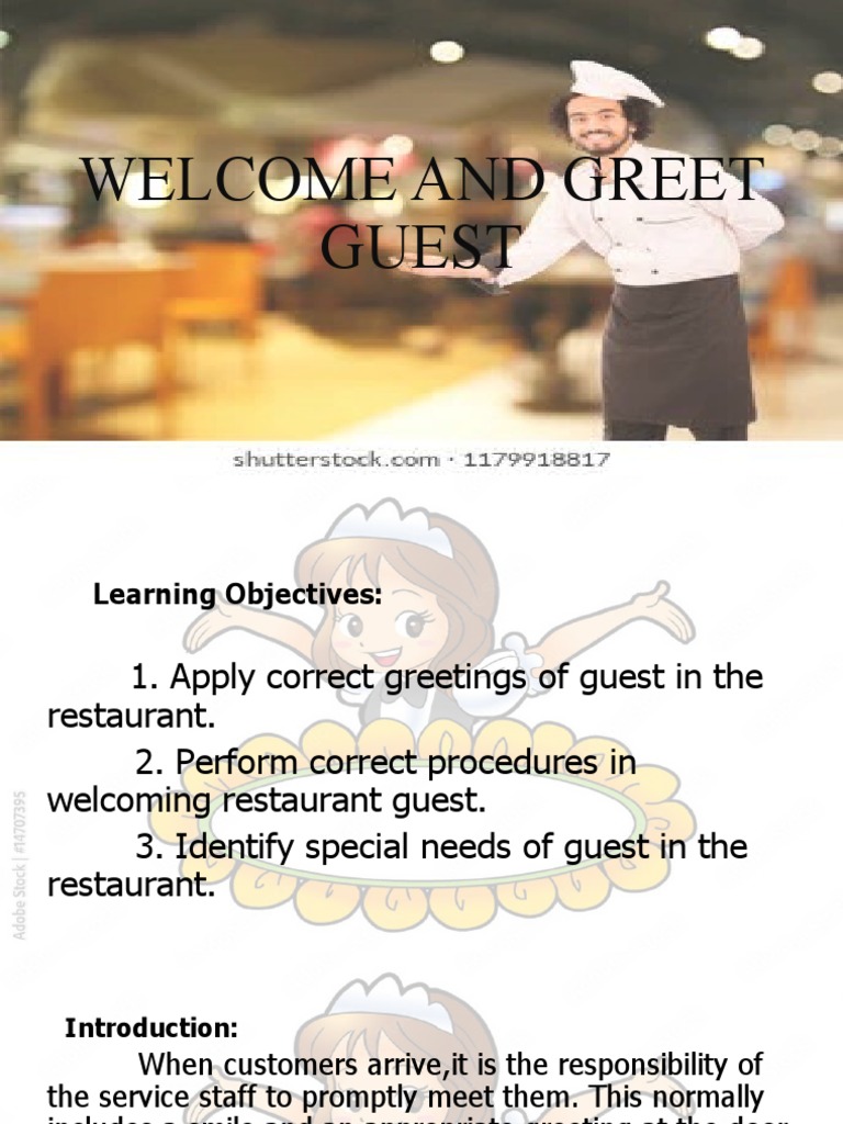 Welcome and Greet Guest | PDF | Restaurants