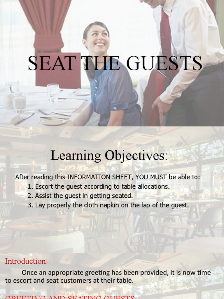 Guest Seating and Escorting Procedures | PDF | Lifestyle