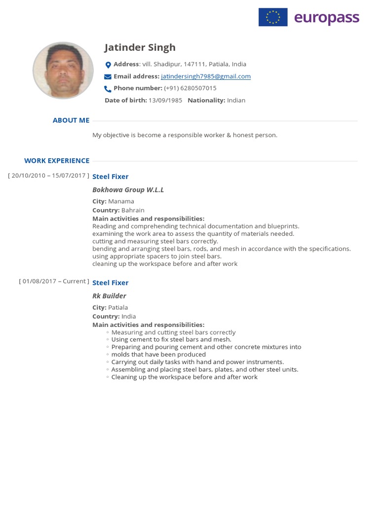 Jatinder Singh's Resume | PDF