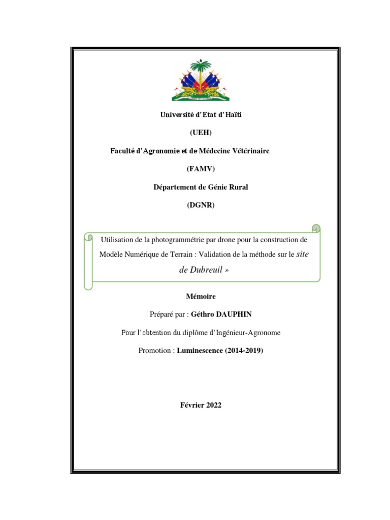 TFE Géthro | PDF | Science | Sciences de la terre