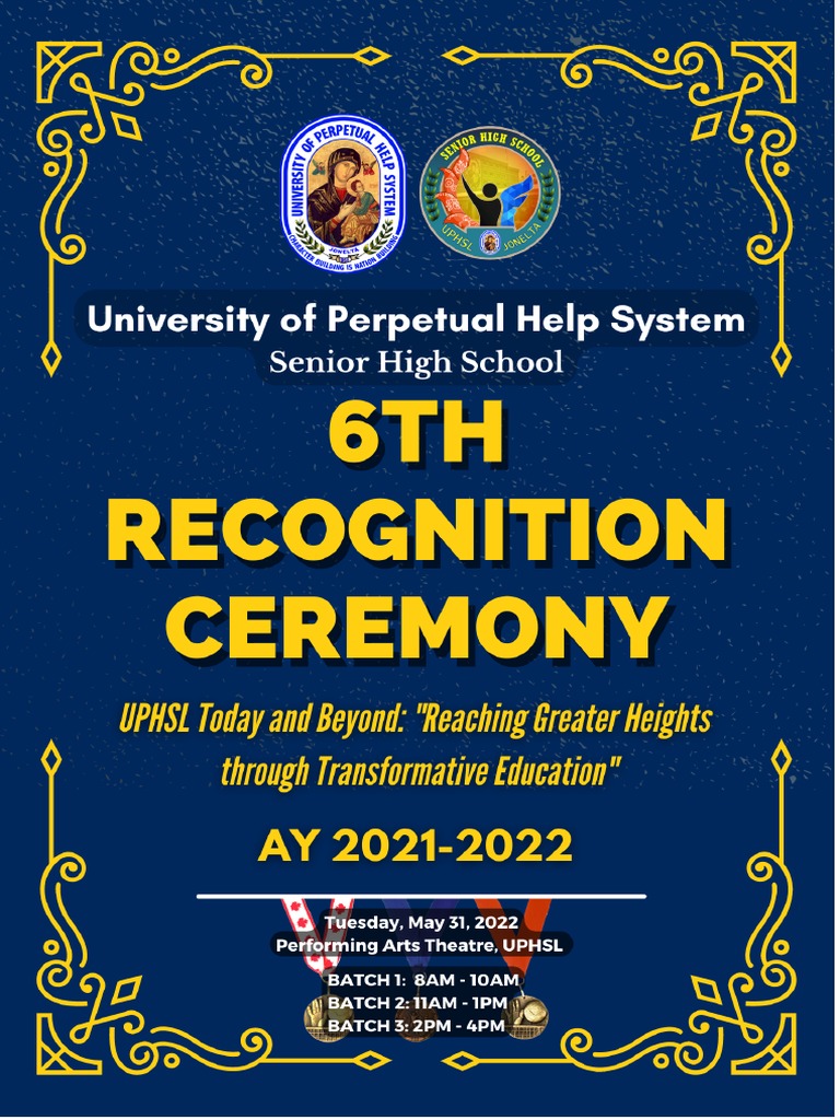 6th Recognition Ceremony Program | PDF