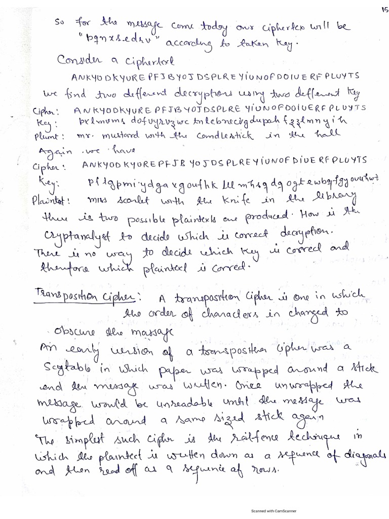 Cryptography Notes | PDF