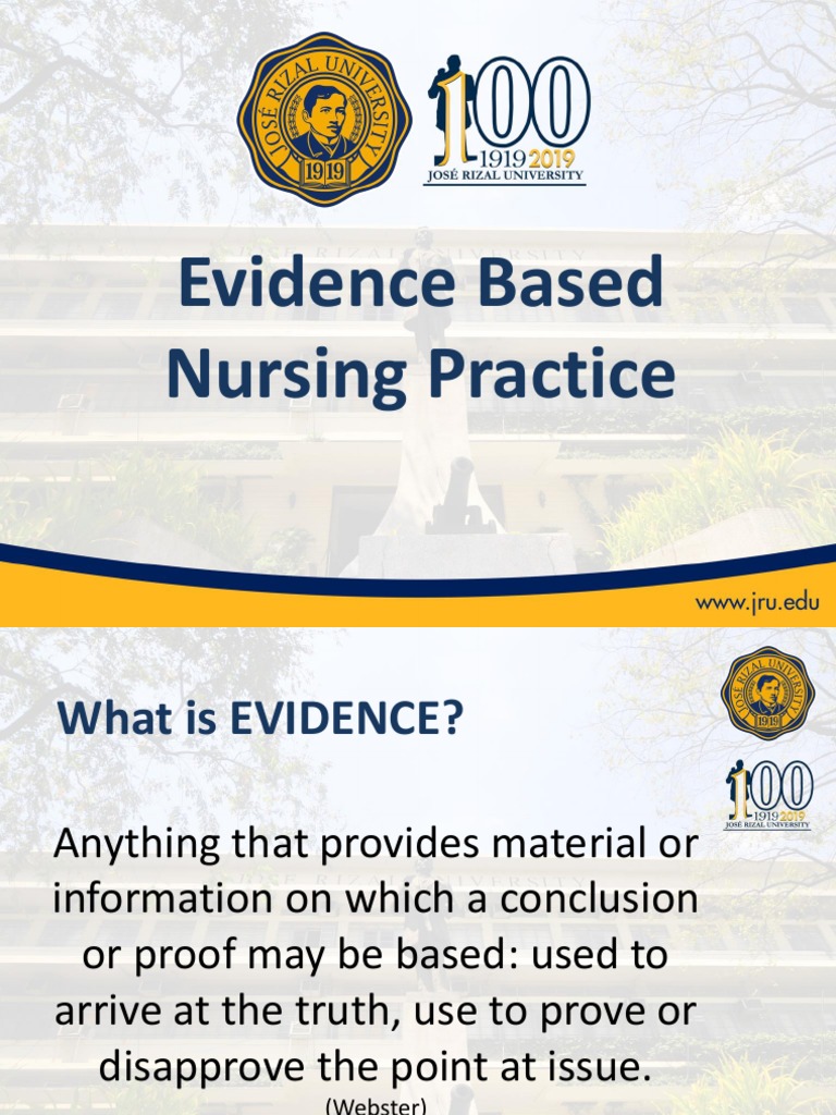 Evidence-Based Nursing Practice Overview | PDF | Evidence Based ...