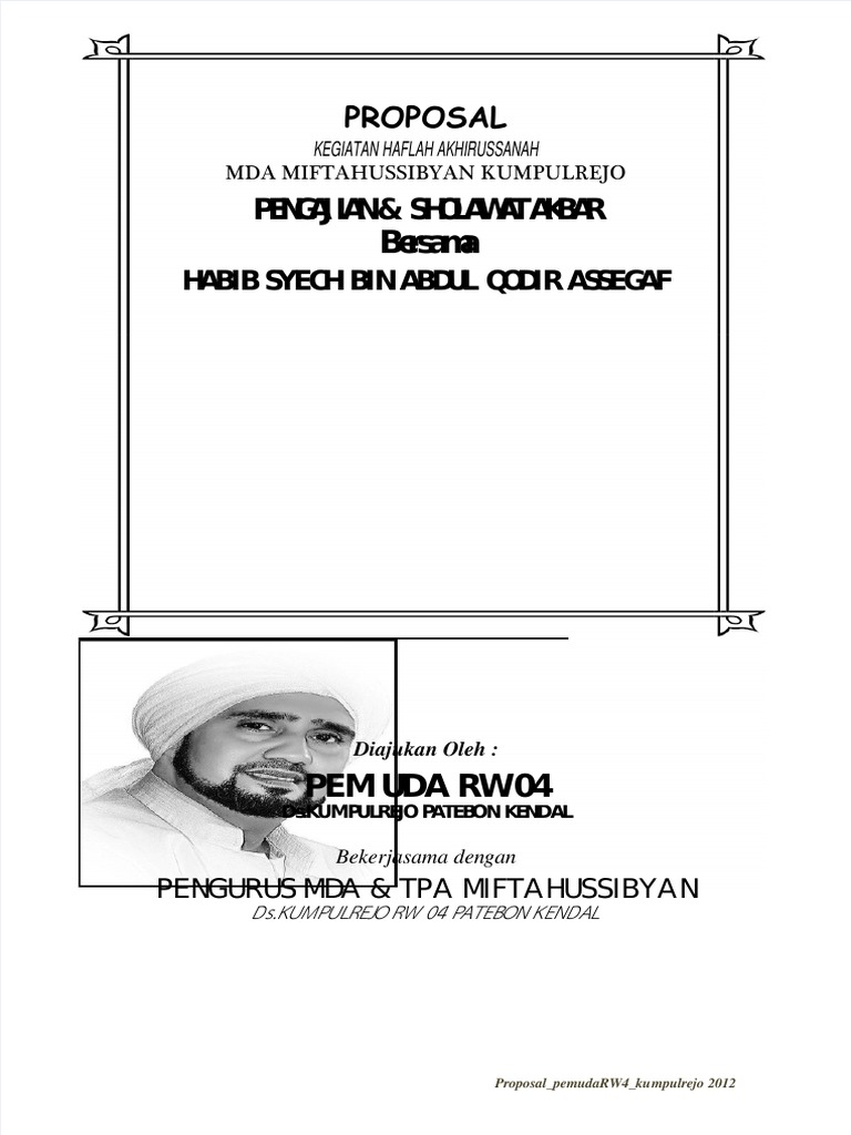 Proposal Haflah Akhirussanah MDA 2012 | PDF | Agama & Spiritualitas